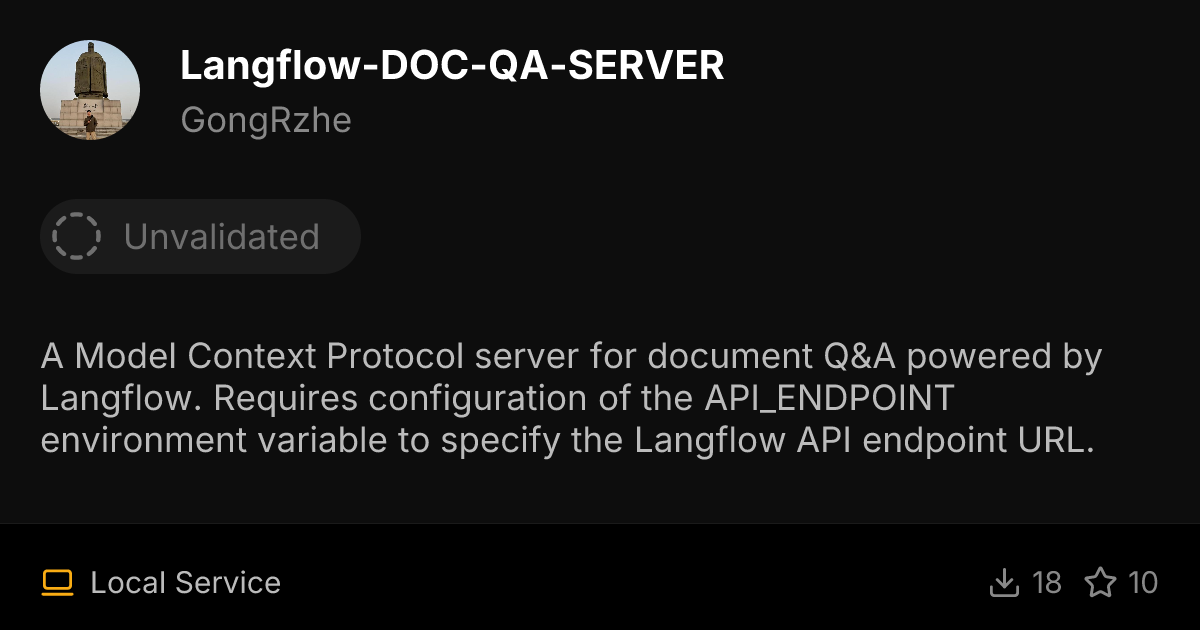 Langflow-DOC-QA-SERVER | MCP Servers · LobeHub