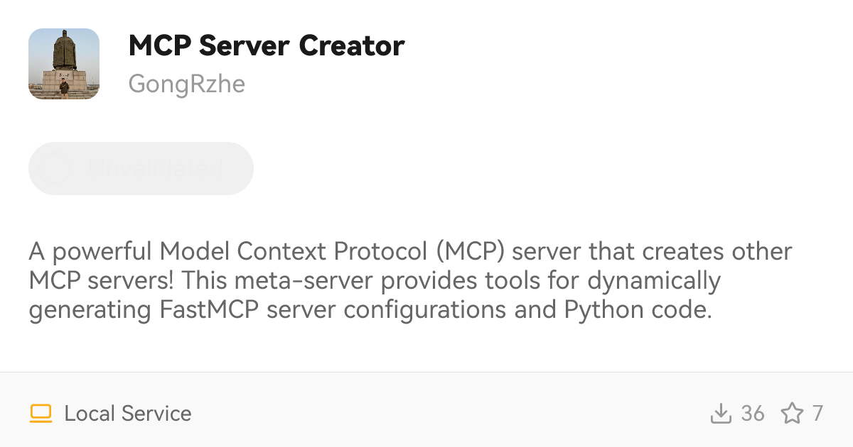 MCP Server Creator | MCP Servers · LobeHub