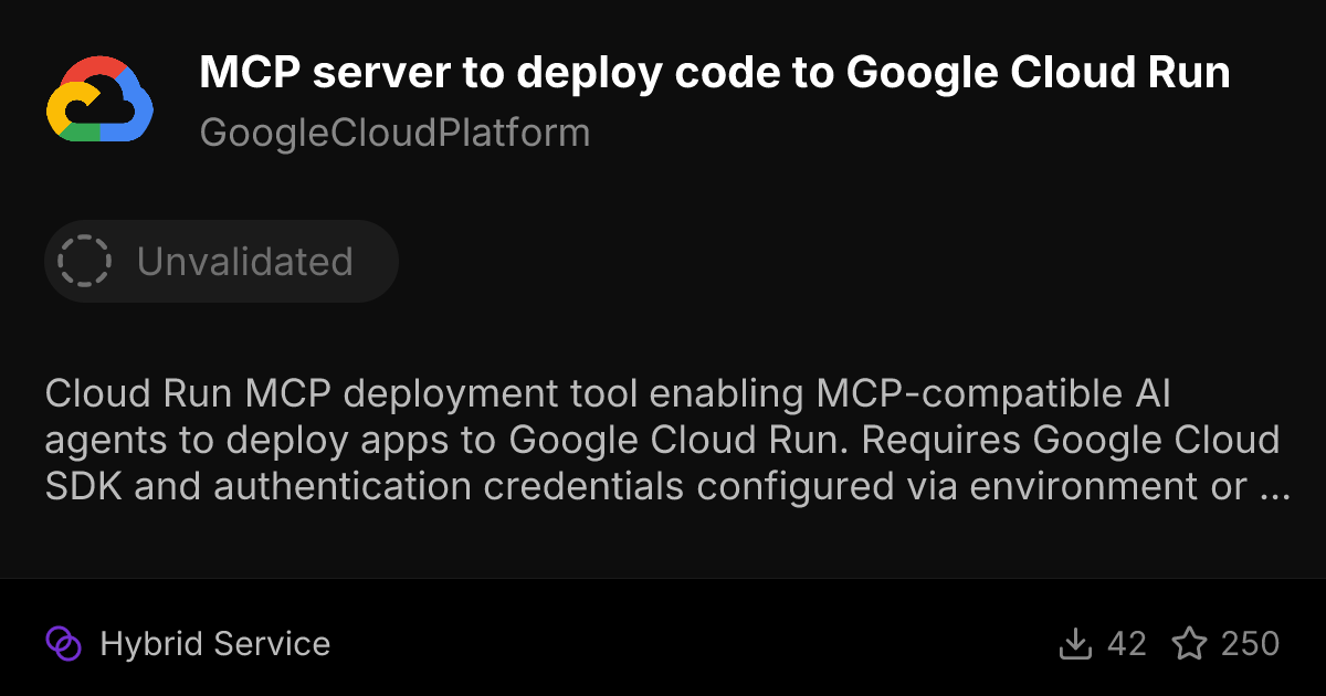 Servidor MCP para desplegar código e... · LobeHub