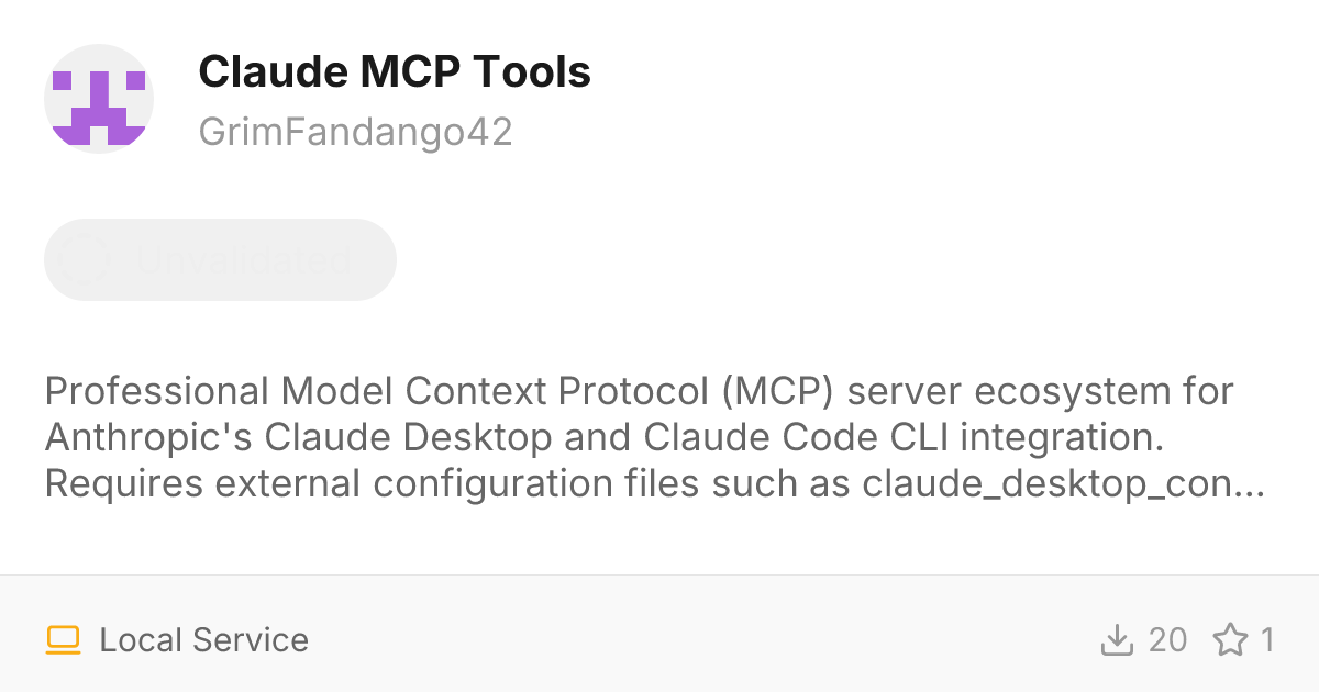 Claude MCP Tools | MCP Servers · LobeHub