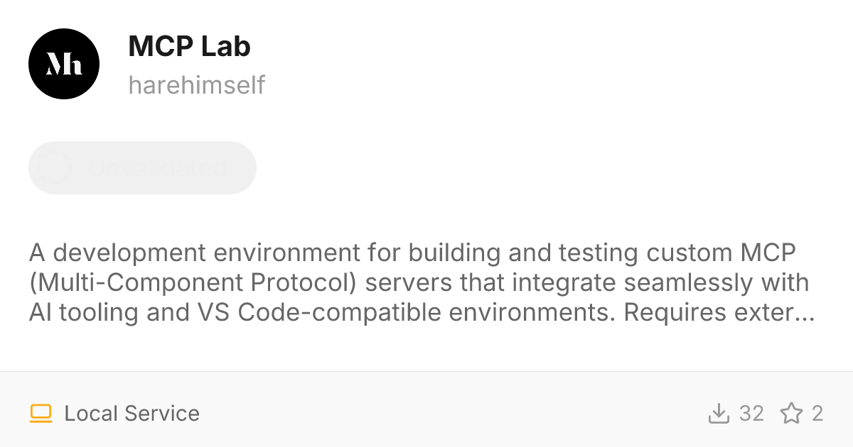MCP Lab | MCP Servers · LobeHub