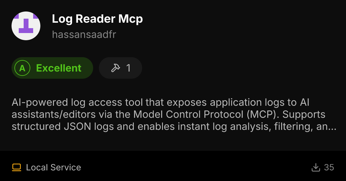 Log Reader Mcp | MCP Servers · LobeHub