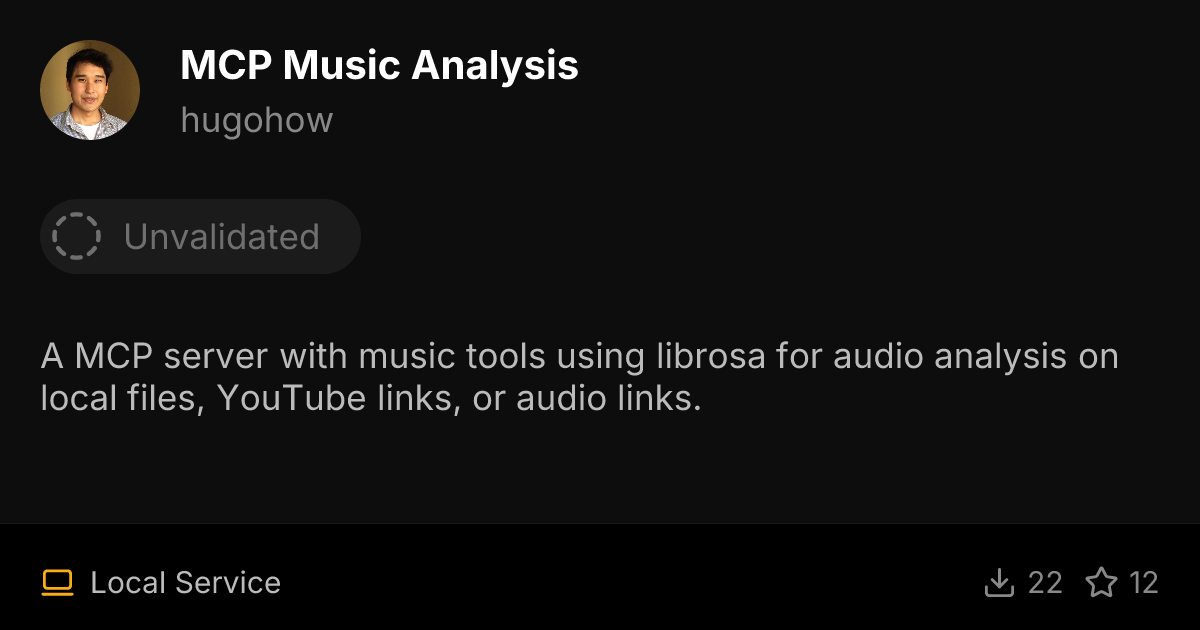 MCP 音樂分析 | MCP Servers · LobeHub