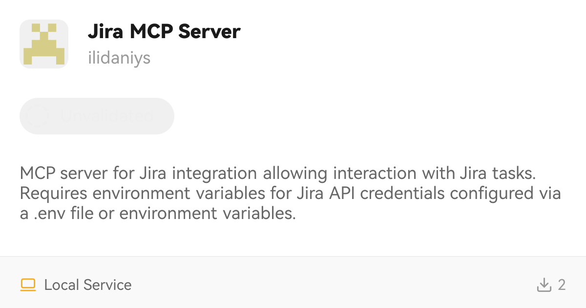Jira MCP Server | MCP Servers · LobeHub