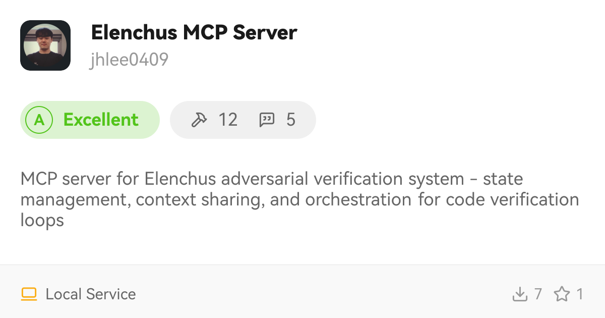 Elenchus MCP Server | MCP Servers · LobeHub