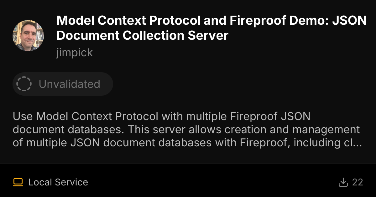 Model Context Protocol and Fireproof... · LobeHub