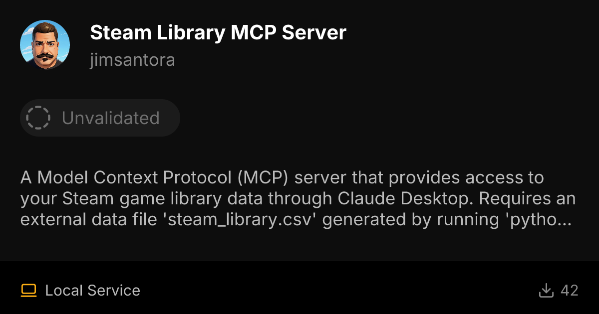 Steam Library MCP Server | MCP Servers · LobeHub