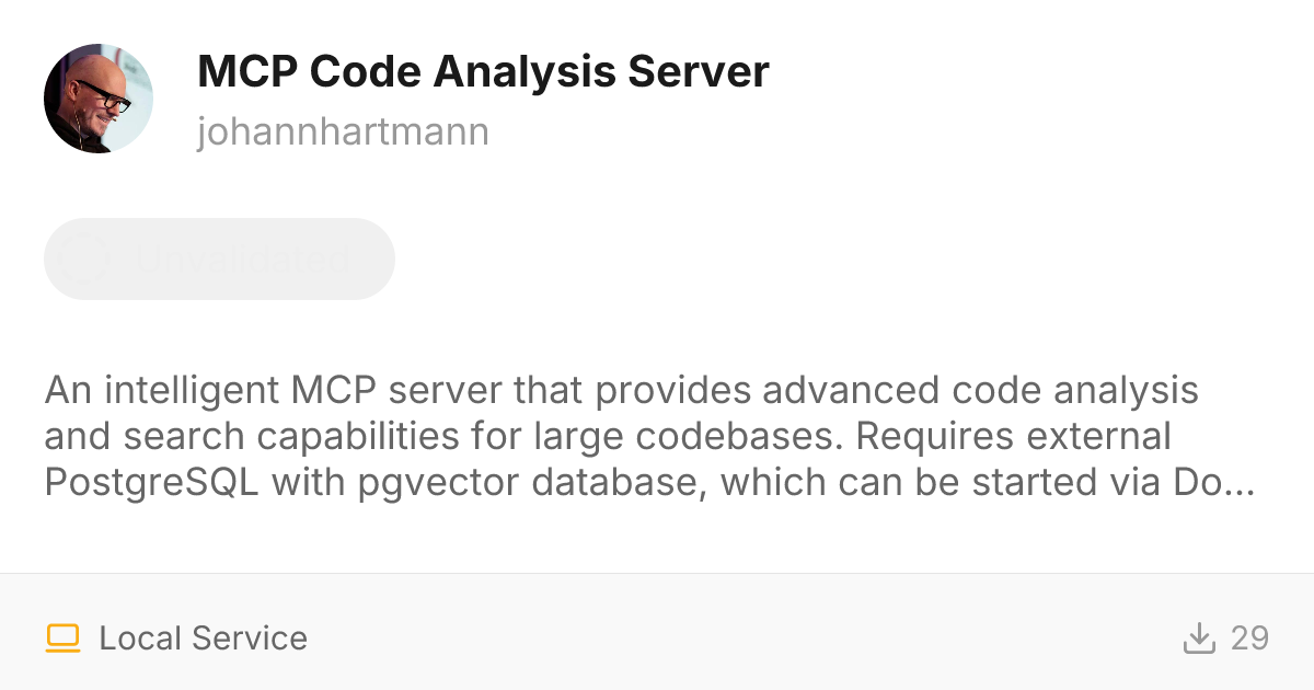 MCP Code Analysis Server | MCP Servers · LobeHub