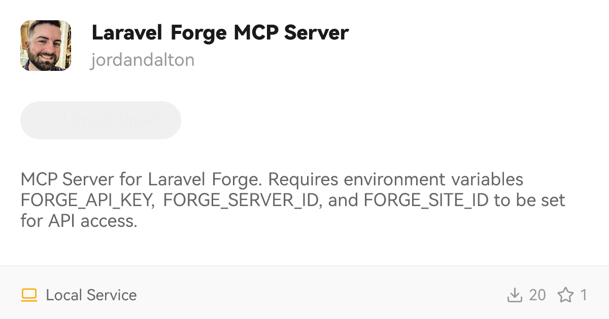 Laravel Forge MCP Server | MCP Servers · LobeHub