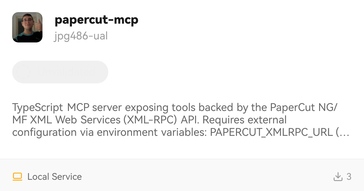 papercut-mcp | MCP Servers · LobeHub