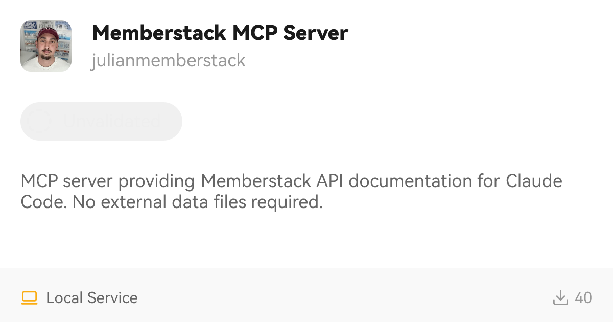 Memberstack MCP Server | MCP Servers · LobeHub