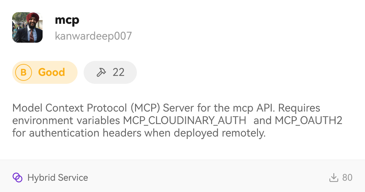mcp | MCP Servers · LobeHub