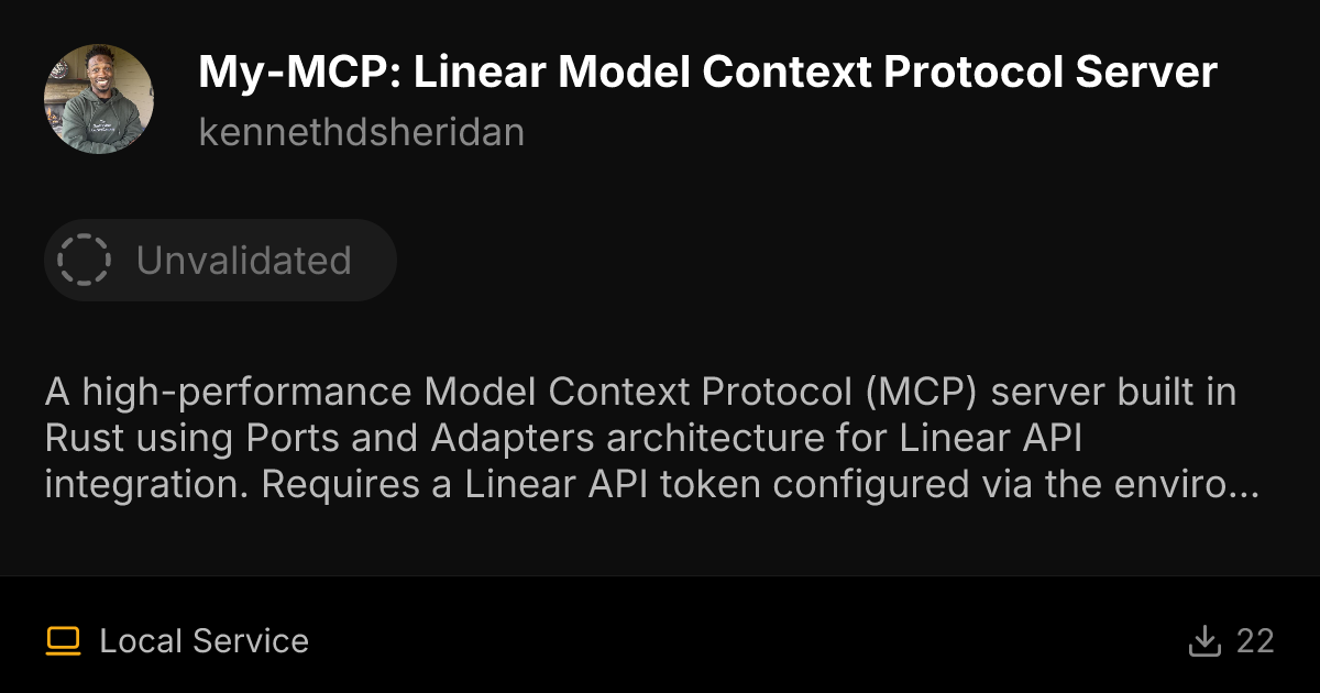 My-MCP: Linear Model Context Protoco... · LobeHub