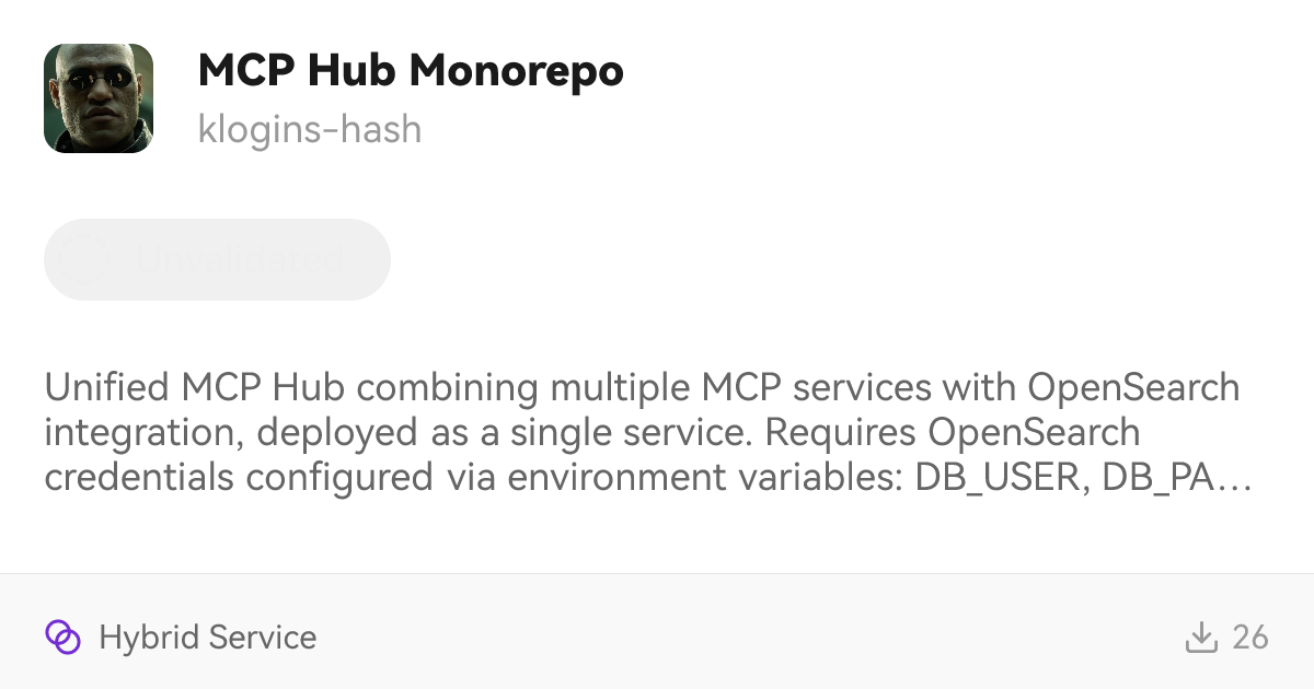 MCP Hub Monorepo | MCP Servers · LobeHub