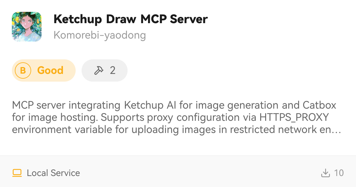 Ketchup Draw MCP Server | MCP Servers · LobeHub