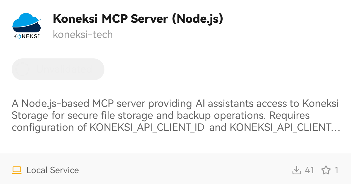 Koneksi MCP Server (Node.js) | MCP S... · LobeHub