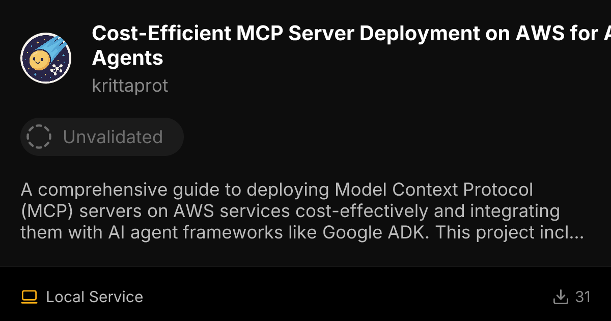 Cost-Efficient MCP Server Deployment... · LobeHub