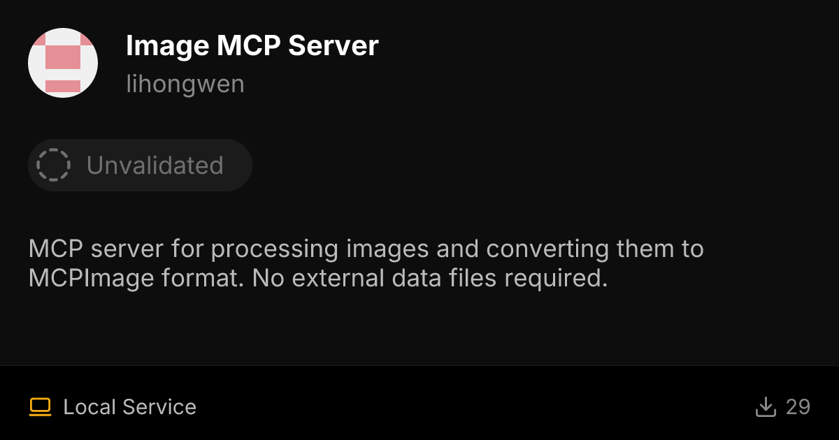 Image MCP Server | MCP Servers · LobeHub