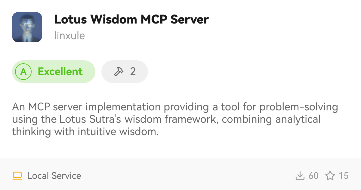 Lotus Wisdom MCP Server | MCP Servers · LobeHub