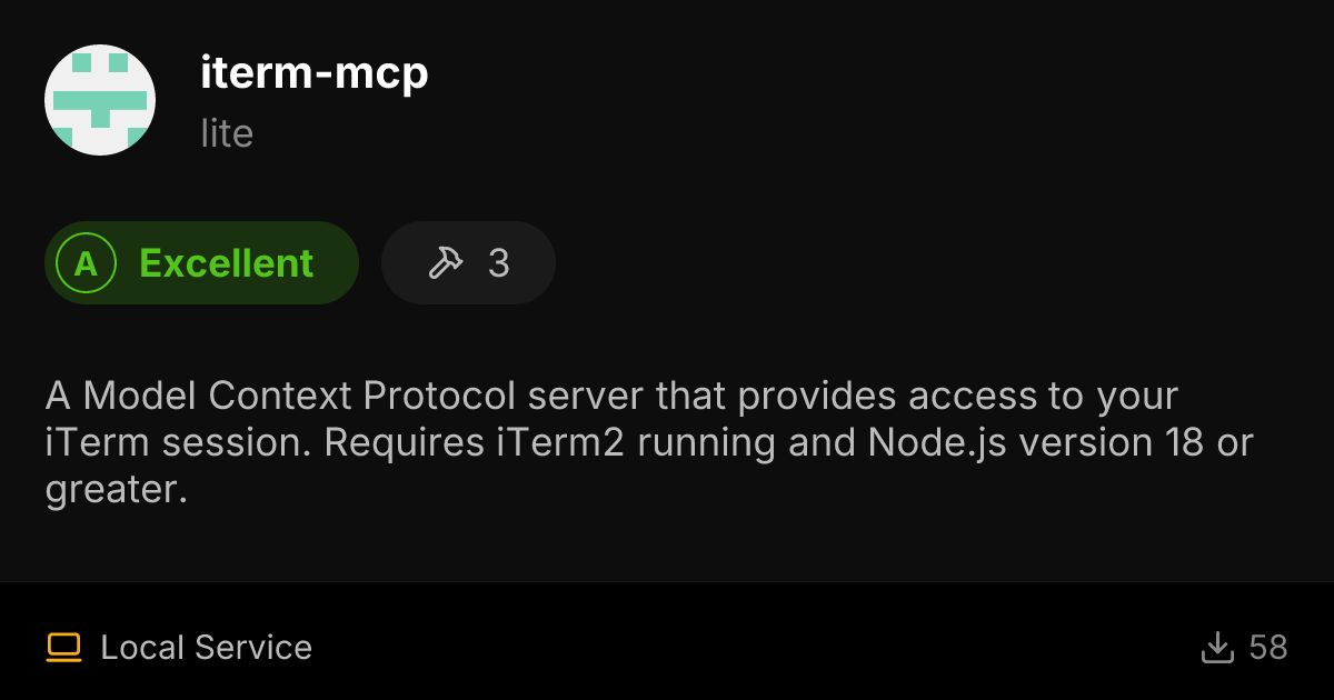 iterm-mcp | MCP Servers · LobeHub
