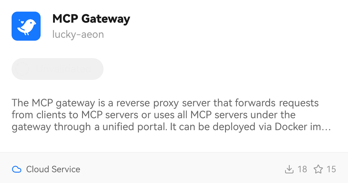 MCP Gateway | MCP Servers · LobeHub