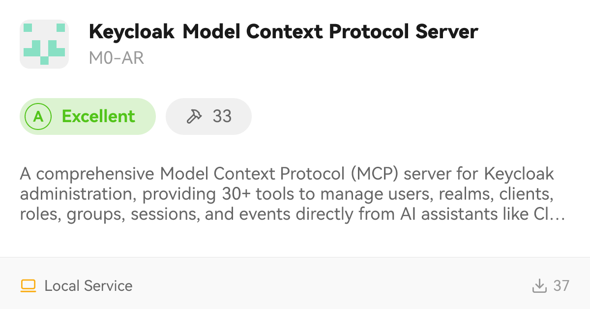 Keycloak Model Context Protocol Serv... · LobeHub
