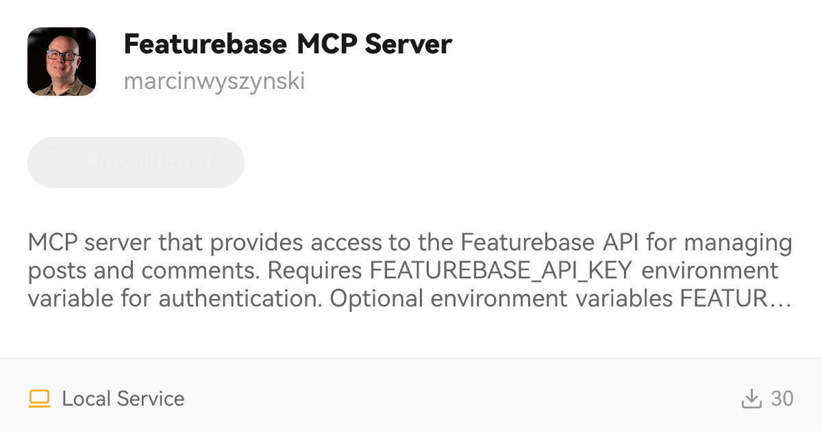 Featurebase MCP Server | MCP Servers · LobeHub