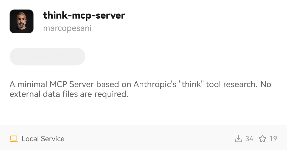 think-mcp-server | MCP Servers · LobeHub