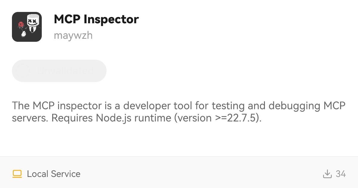 MCP Inspector | MCP Servers · LobeHub