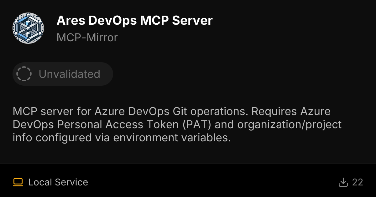 Ares DevOps MCP Server | MCP Servers · LobeHub