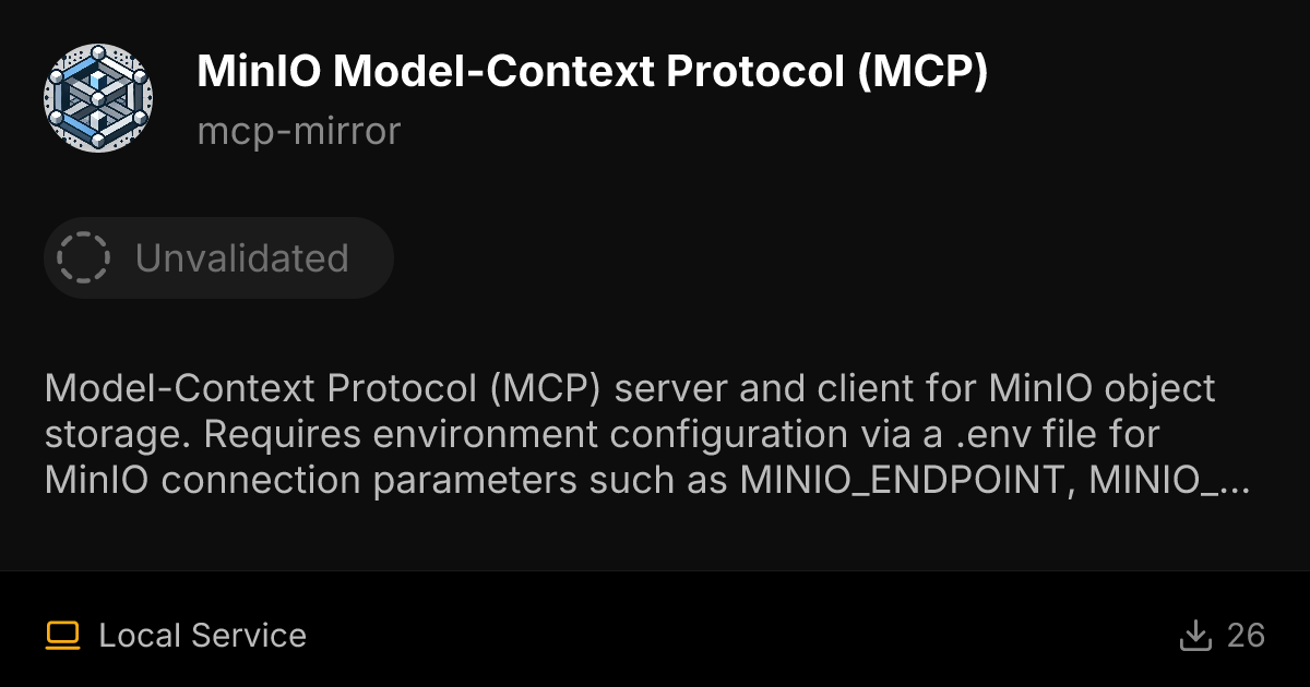 MinIO Model-Context Protocol (MCP) |... · LobeHub