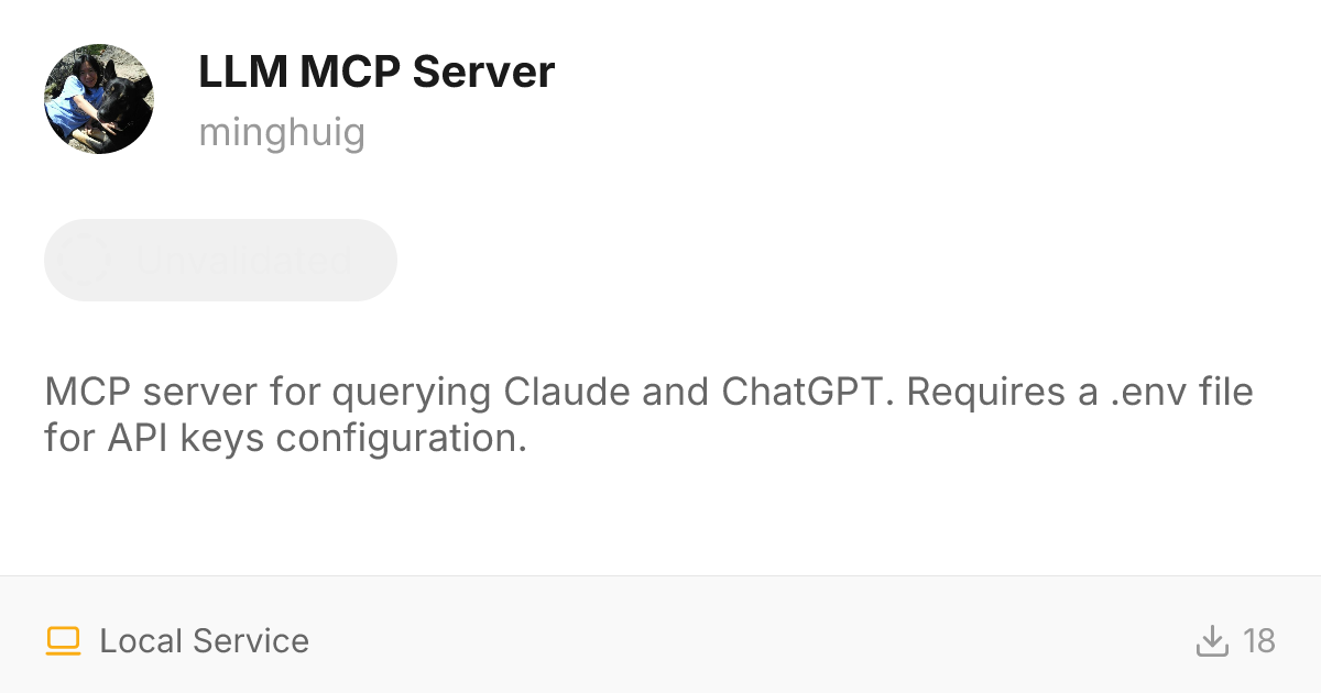 LLM MCP Server | MCP Servers · LobeHub
