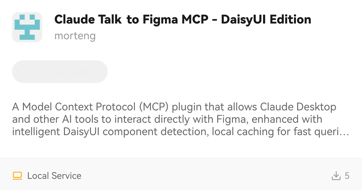 Claude Talk to Figma MCP - DaisyUI E... · LobeHub
