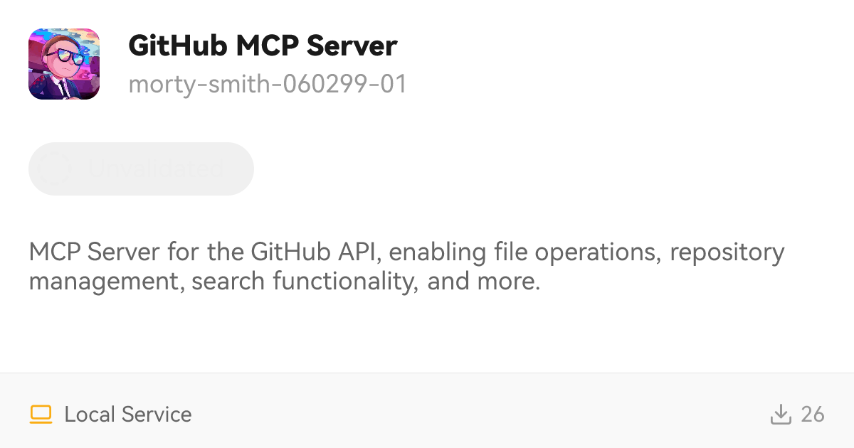 GitHub MCP Server | MCP Servers · LobeHub