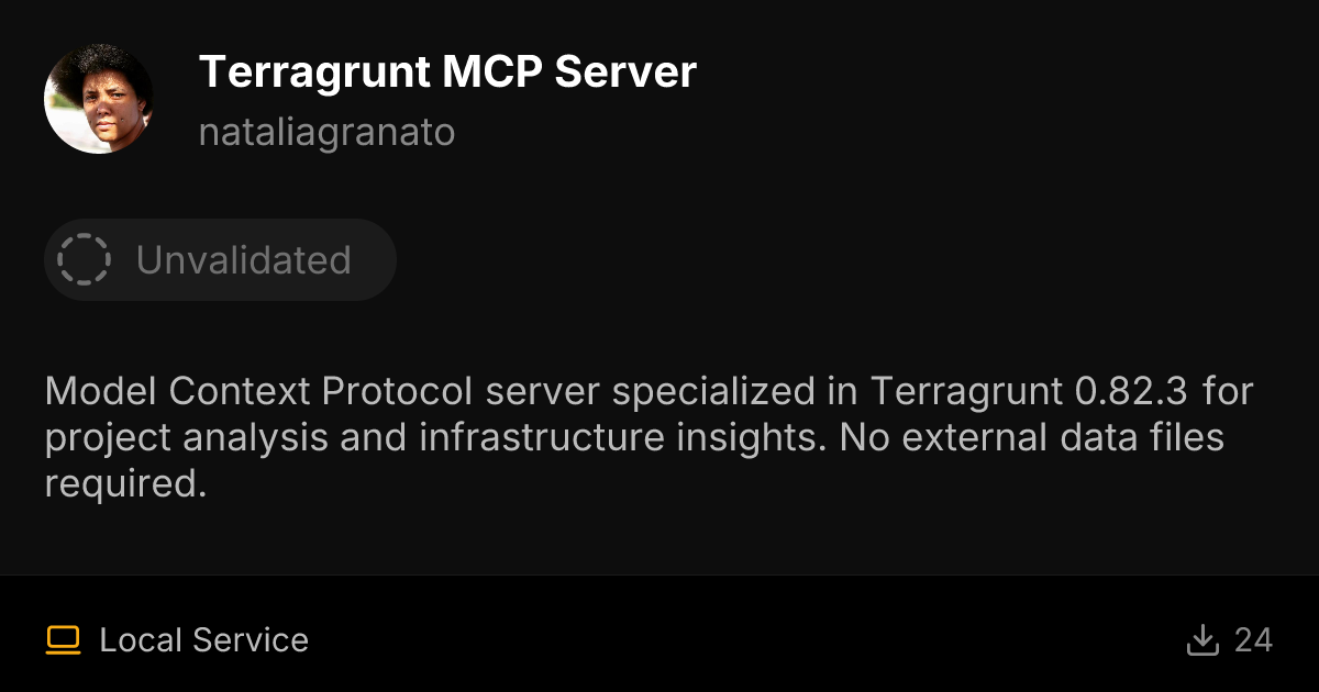 Terragrunt MCP Server | MCP Servers · LobeHub