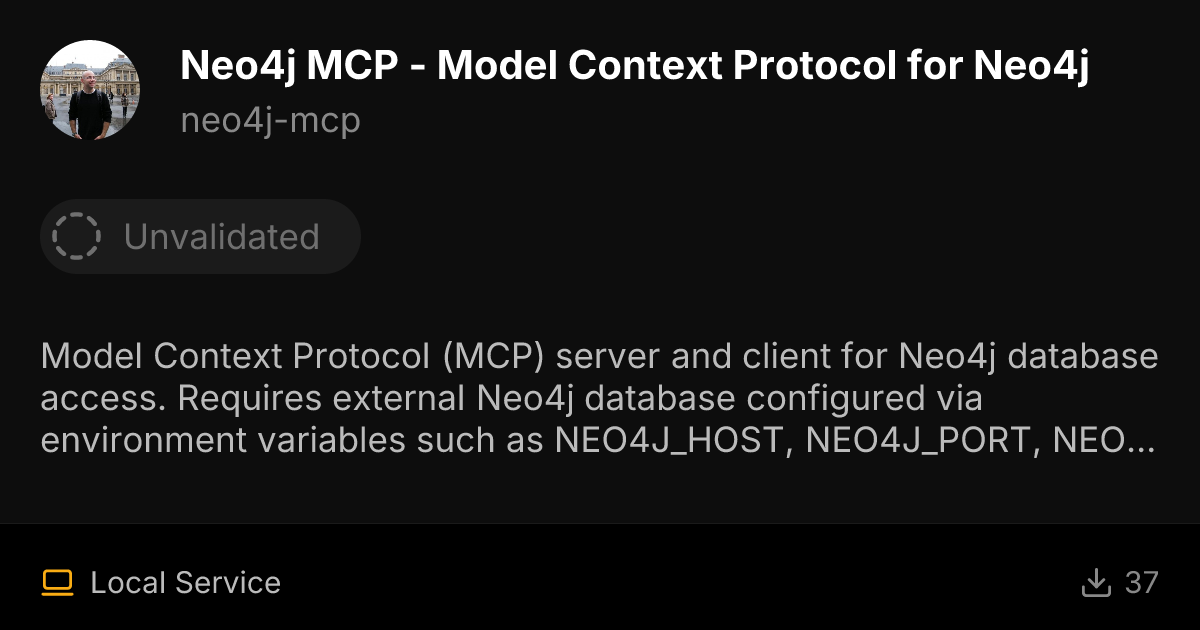 Neo4j MCP - Model Context Protocol f... · LobeHub