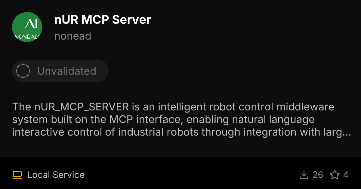 nUR MCP Server | MCP Servers · LobeHub