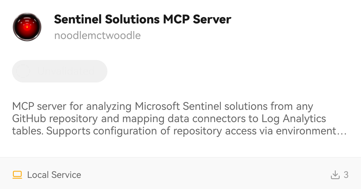 Sentinel Solutions MCP Server | MCP ... · LobeHub