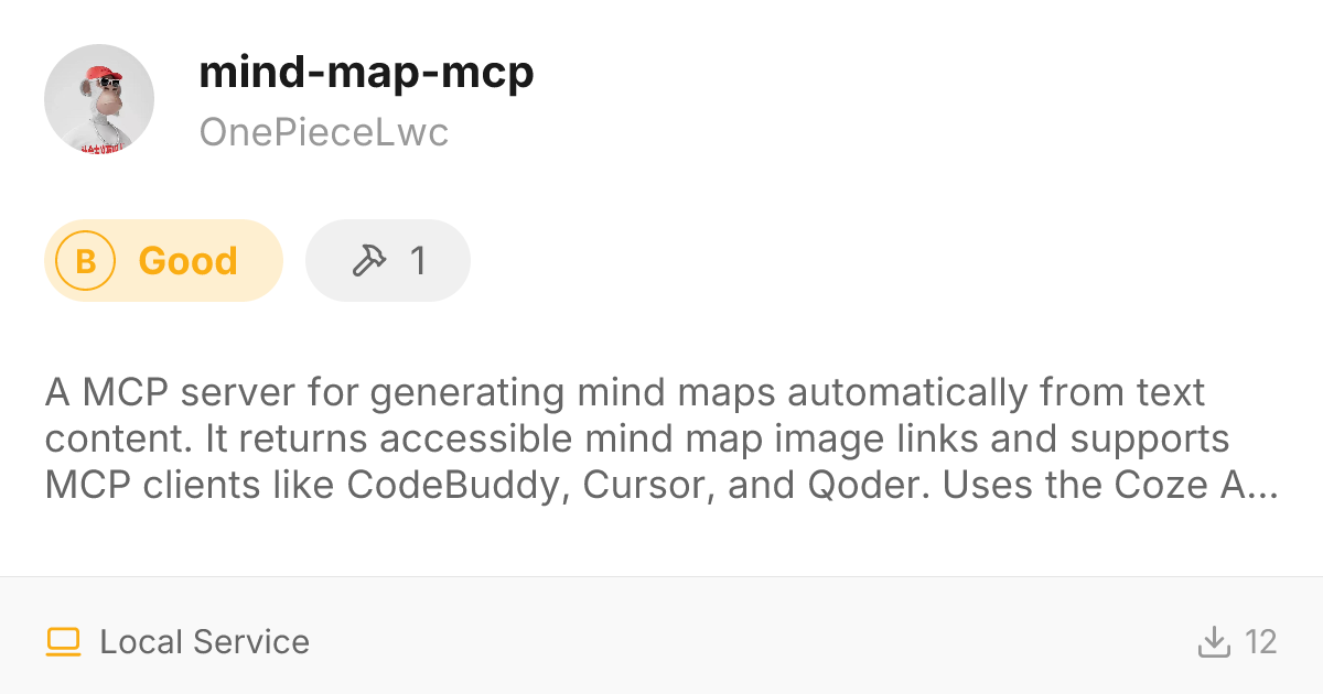 mind-map-mcp | MCP Servers · LobeHub