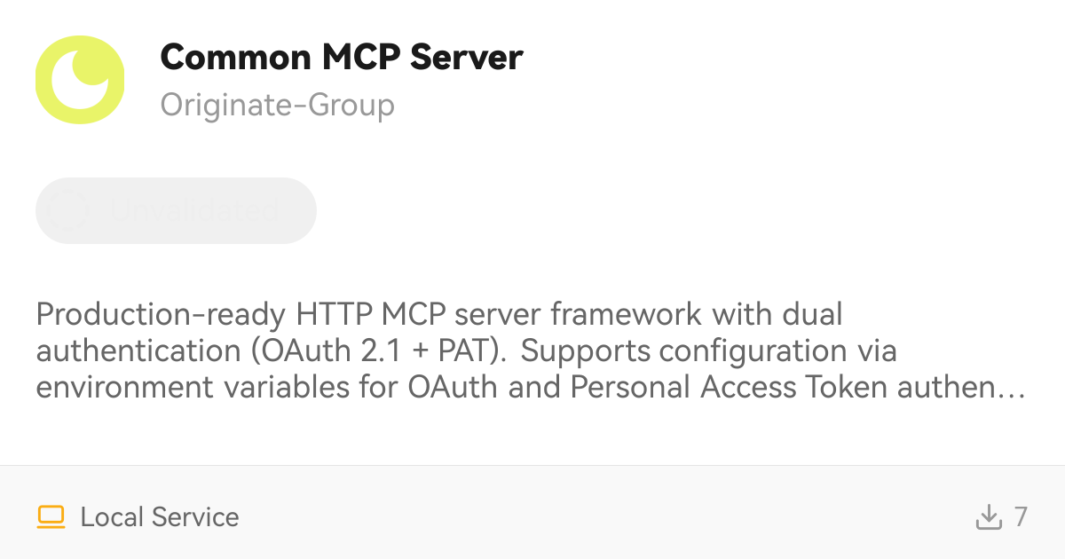 Common MCP Server | MCP Servers · LobeHub