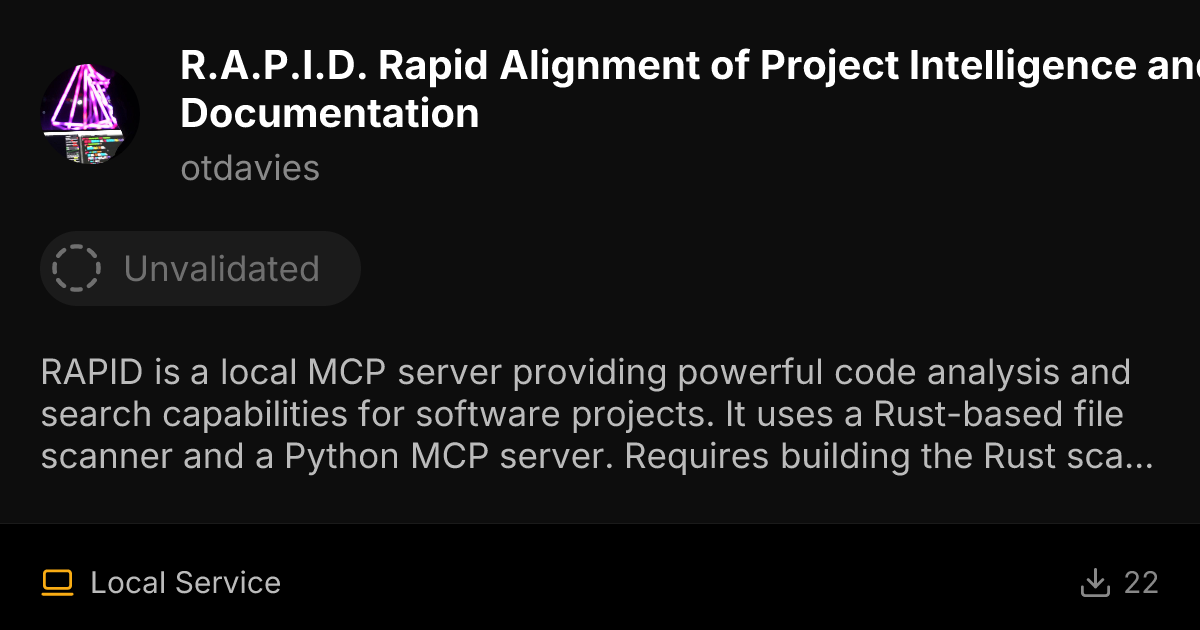 R.A.P.I.D. Rapid Alignment of Projec... · LobeHub