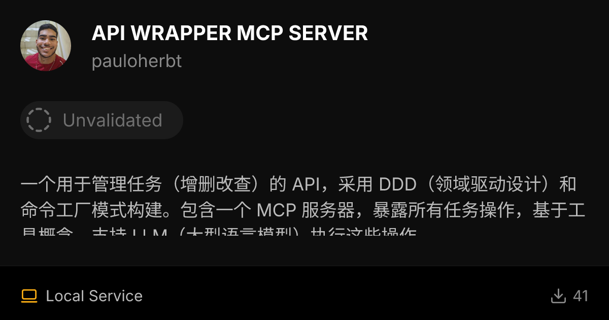 API WRAPPER MCP SERVER | MCP Servers · LobeHub
