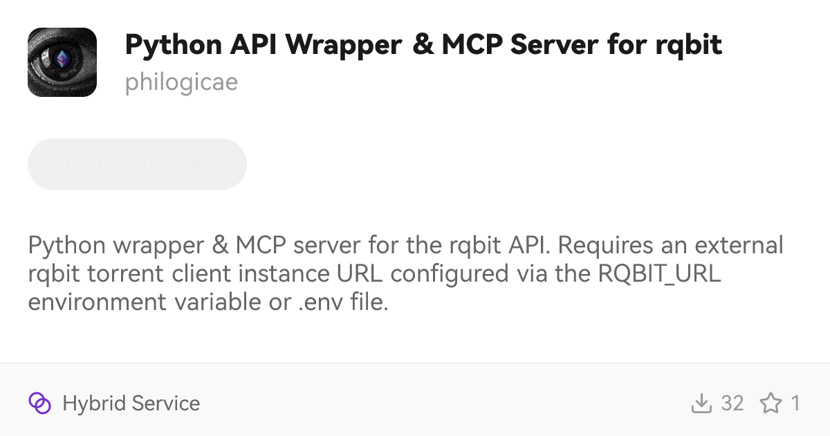 Python API Wrapper & MCP Server for ... · LobeHub