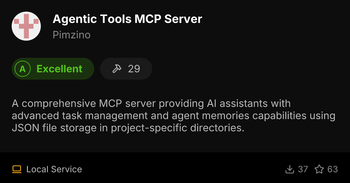 Agentic Tools MCP 服务器 | MCP Servers · LobeHub