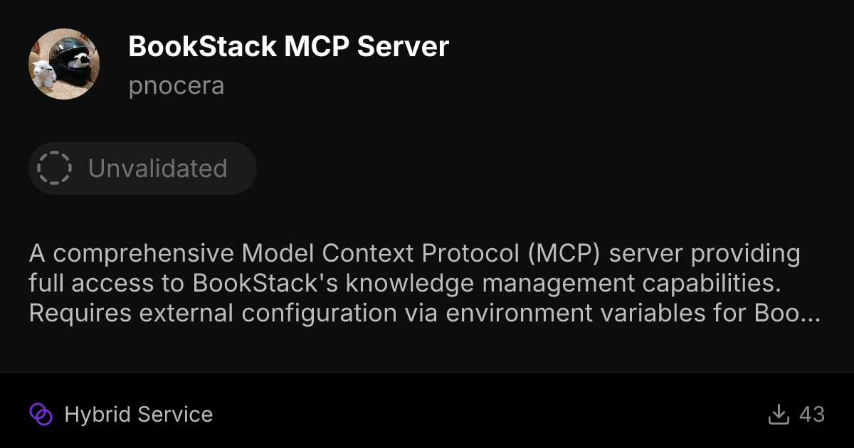 BookStack MCP Server | MCP Servers · LobeHub