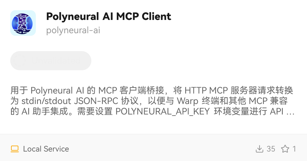 Polyneural AI MCP Client | MCP Servers · LobeHub