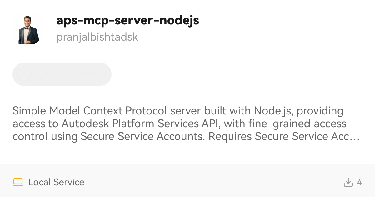 aps-mcp-server-nodejs | MCP Servers · LobeHub
