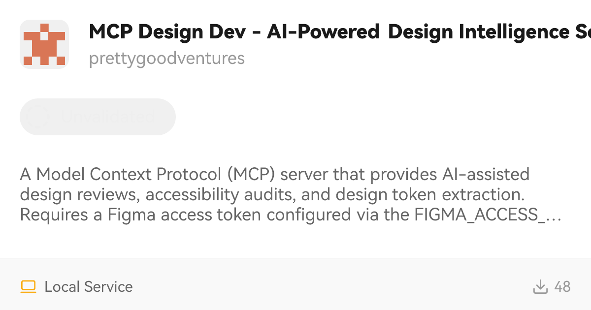 MCP Design Dev - AI-Powered Design I... · LobeHub