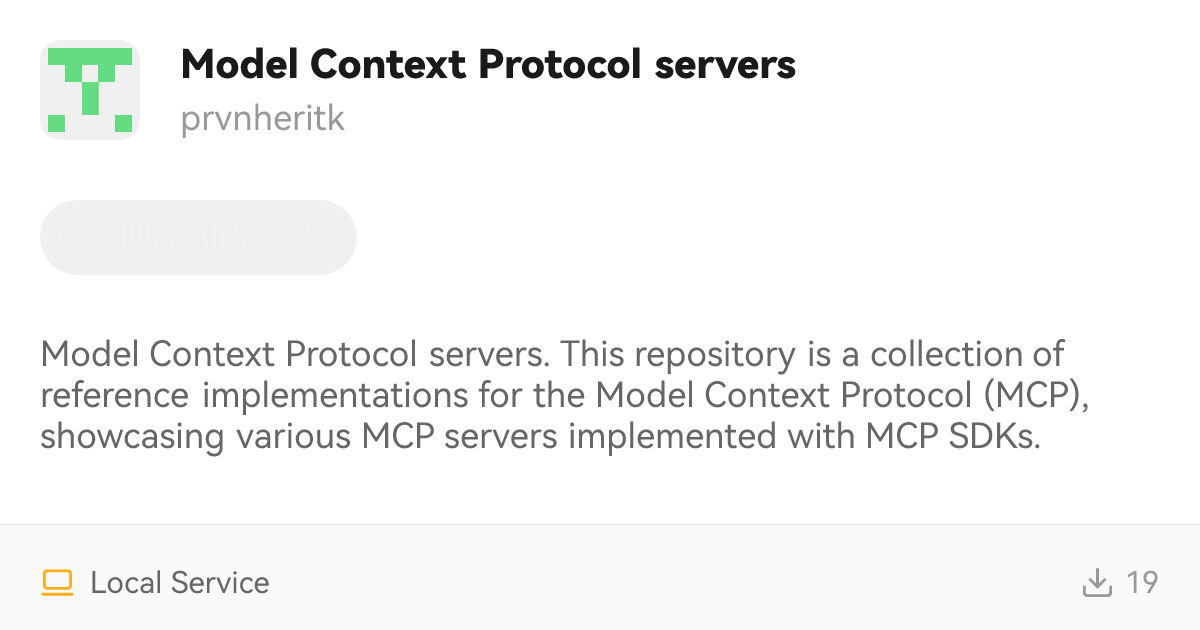 Model Context Protocol servers | MCP... · LobeHub