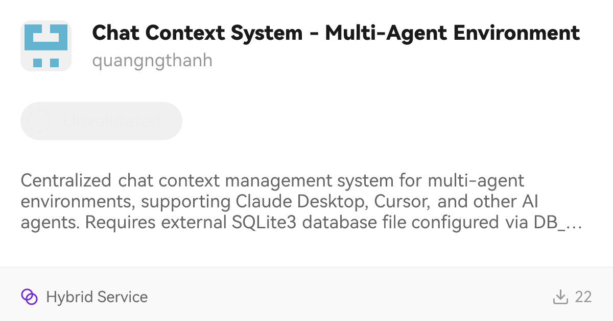 Chat Context System - Multi-Agent En... · LobeHub